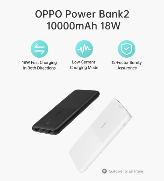 Oppo 10,000mah 18W Power Bank 2, Mobile Phones & Gadgets, Mobile ...