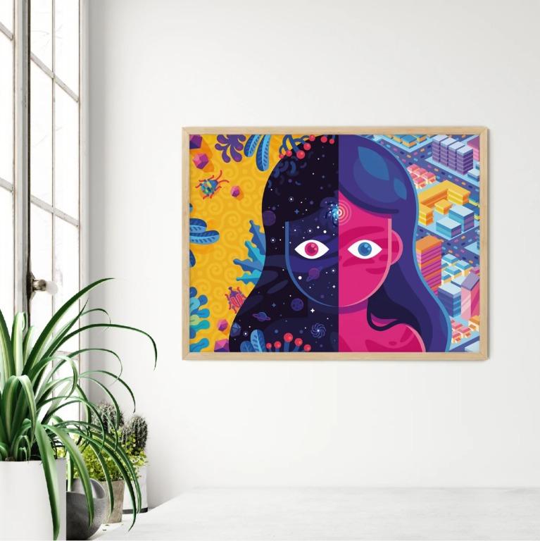 Optimistic Nihilism Poster - Kurzgesagt, Hobbies & Toys, Stationary ...