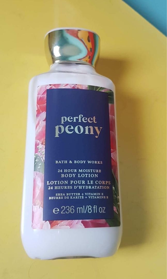 Original Bath & body works Perfect Peony body lotion, Beauty & Personal ...