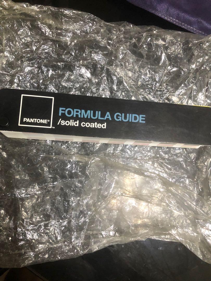 PANTONE FORMULA GUIDE /SOLID COATED 調色 色卡 99%新全新無用過 001C-116C, 其他, 其他 ...