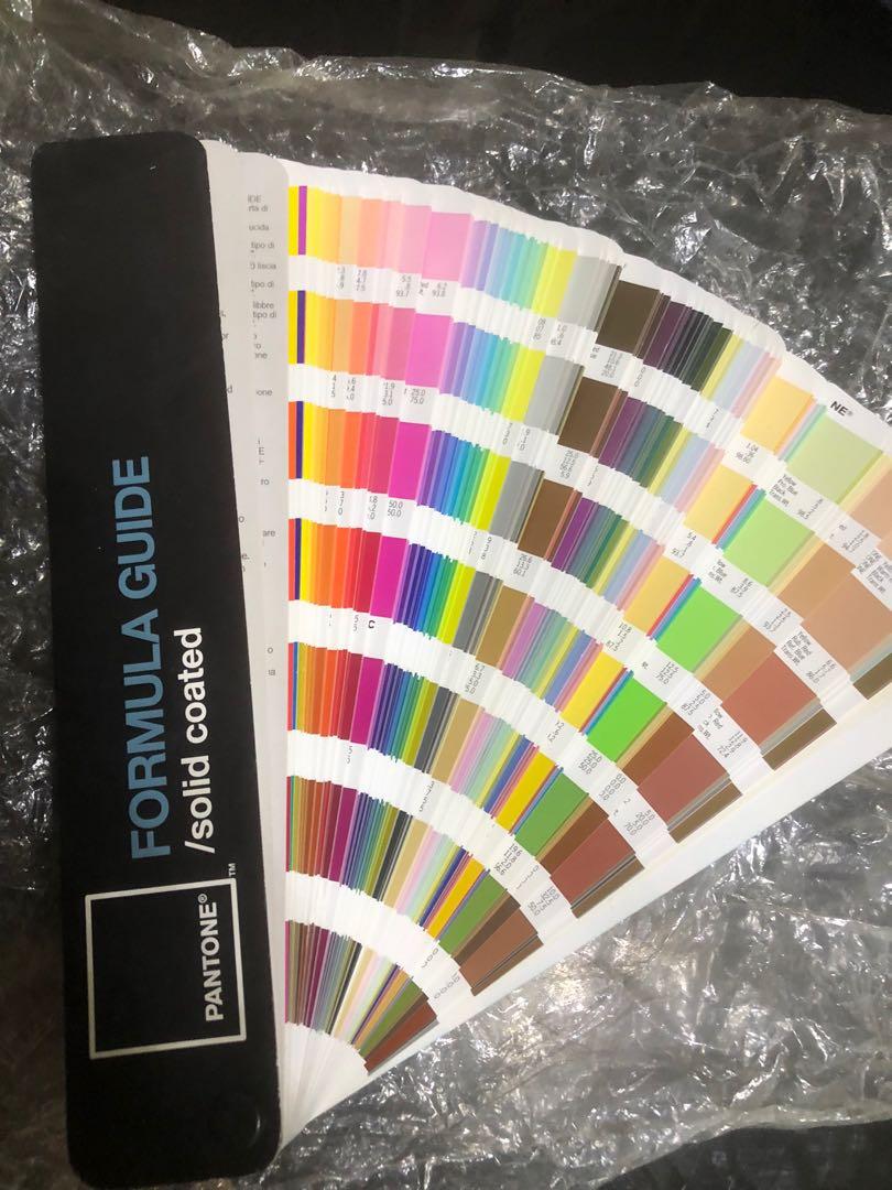 PANTONE FORMULA GUIDE /SOLID COATED 調色 色卡 99%新全新無用過 001C-116C, 其他, 其他 ...