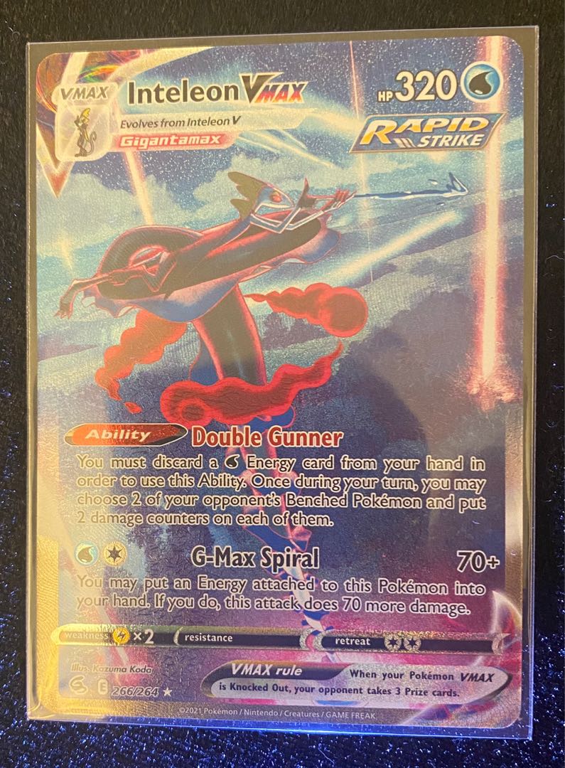 Pokemon cards: Inteleon Vmax AA, Hobbies & Toys, Toys & Games on Carousell