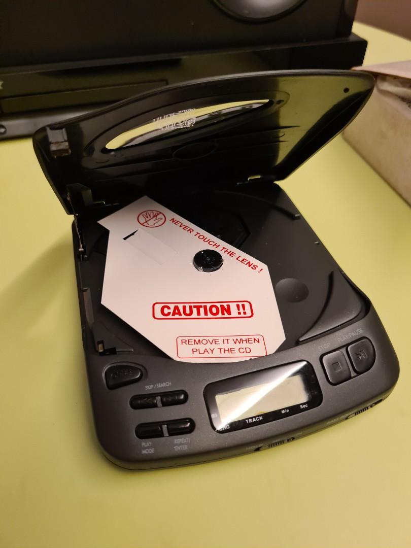 Portable CD Player with Yellow Pages Sticker, Hobbies & Toys ...