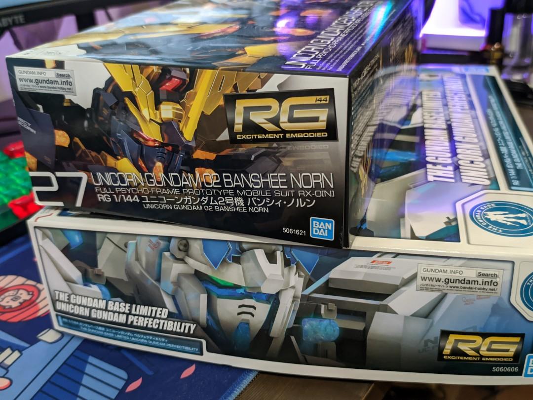 RG Unicorn Perfectibility and RG Banshee Norn, Hobbies & Toys, Toys ...