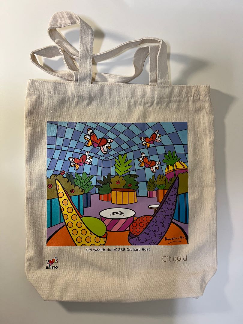 Citigold Tote Bag (By Romero Britto), Women's Fashion, Bags & Wallets ...