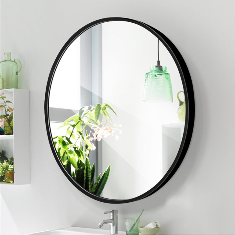 Round Mirror 60cm Diameter Heavy Duty mirror shatter-proof, Furniture ...