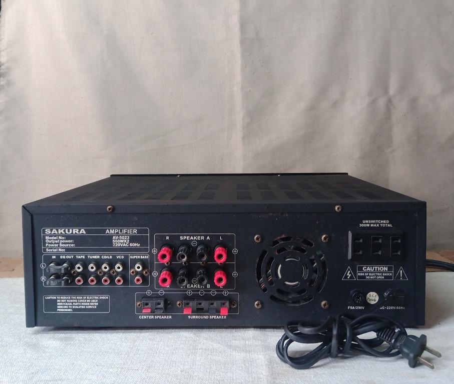 Sakura 5023 amplifier 550 watts x 2, Audio, Soundbars, Speakers ...