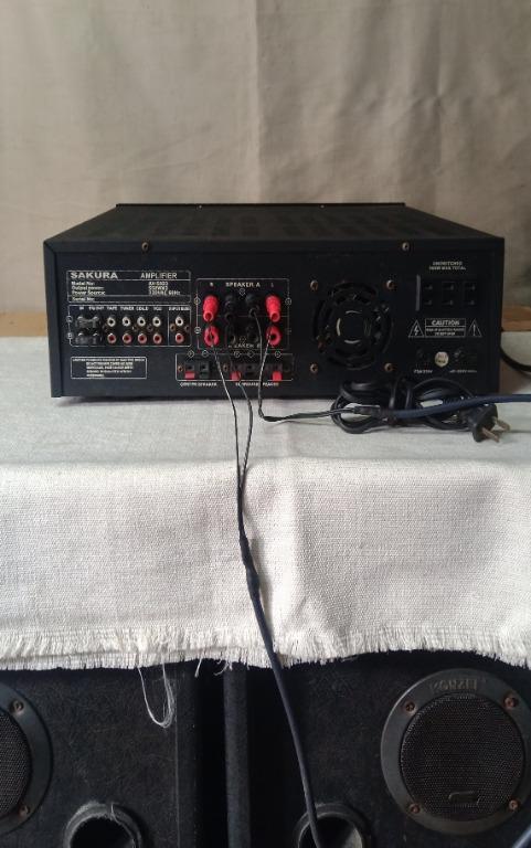 Sakura 5023 amplifier 550 watts x 2, Audio, Soundbars, Speakers ...