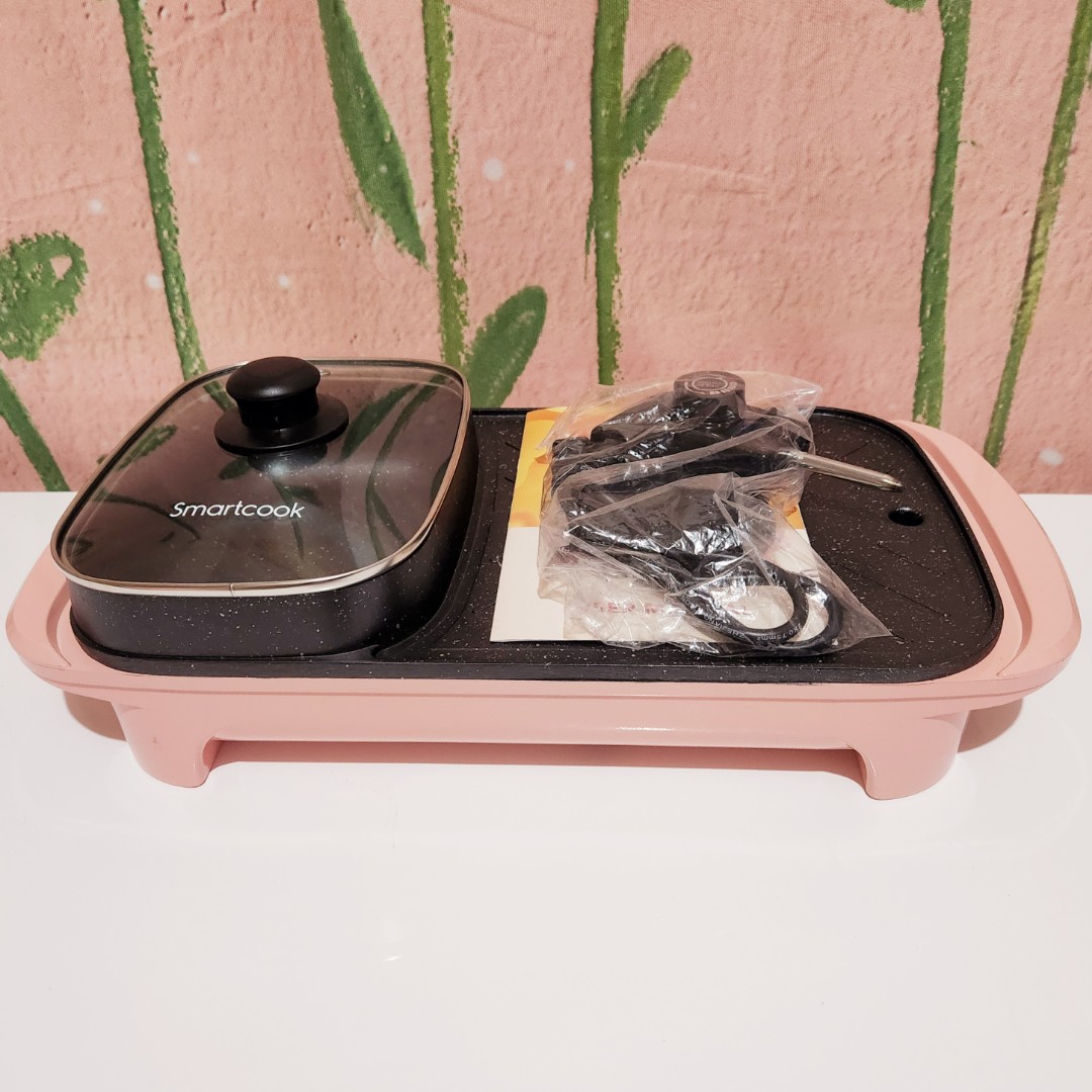 Samgyup Electric Grill and Hot Pot (Pink Smart Cook), TV & Home ...