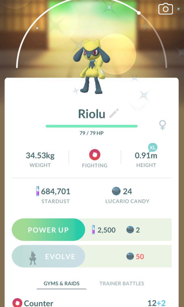 Shiny Riolu Pokemon Go, Video Gaming, Gaming Accessories, In-Game ...