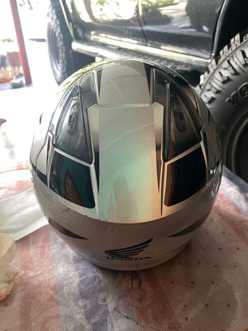 Shoei jforce 3 honda silver, Auto Accessories on Carousell