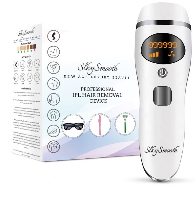SlkySmooth IPL Hair Removal Device 999,999 Flashes | Laser Hair Remover ...