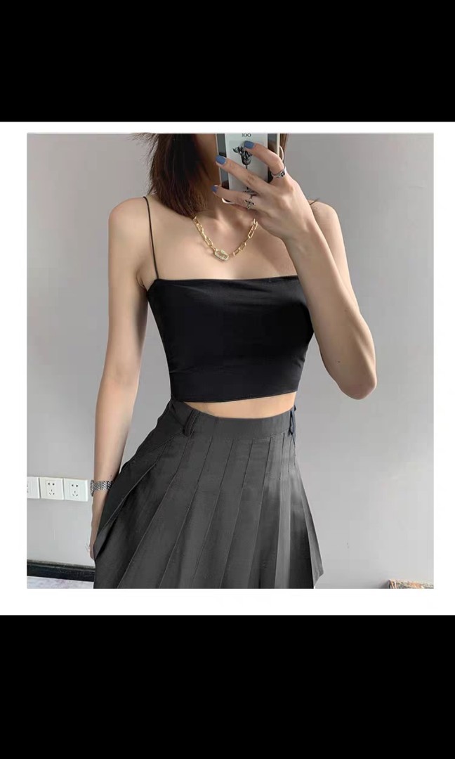 Spaghetti Top, Women's Fashion, Tops, Sleeveless on Carousell