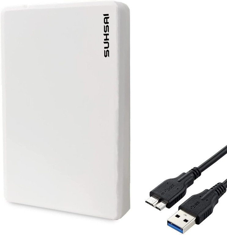 Suhsai External Hard Drive HDD 2.5" USB 3.0 Portable Hard Drive (500GB ...