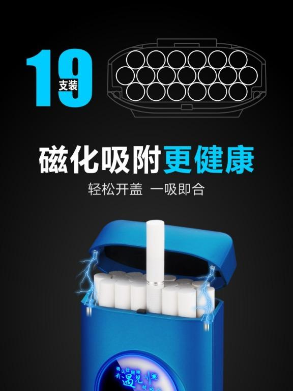 {Can Customize) Super Cool LED Cigarette Case Box With Electric Lighter ...