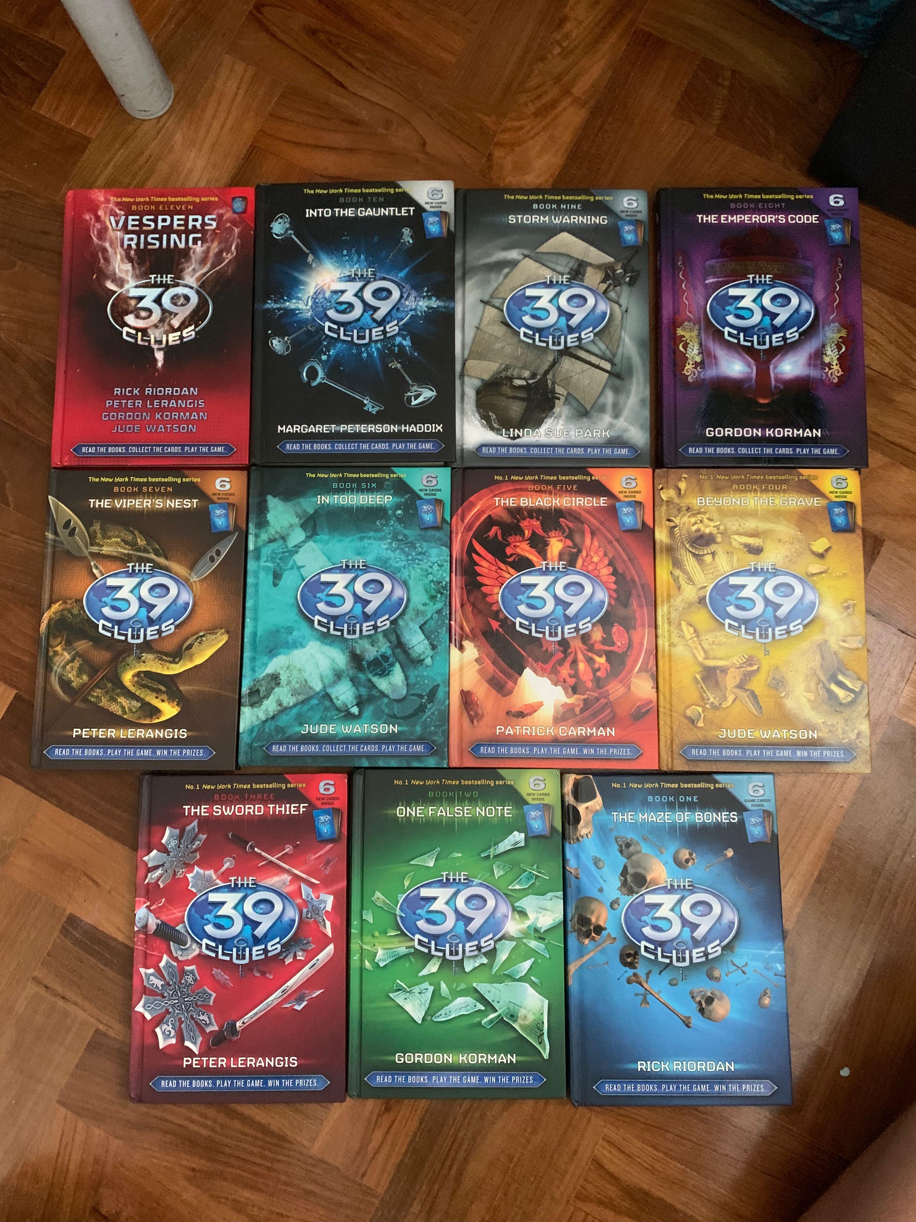 The 39 Clues complete series hardcover (with all the collectable cards ...