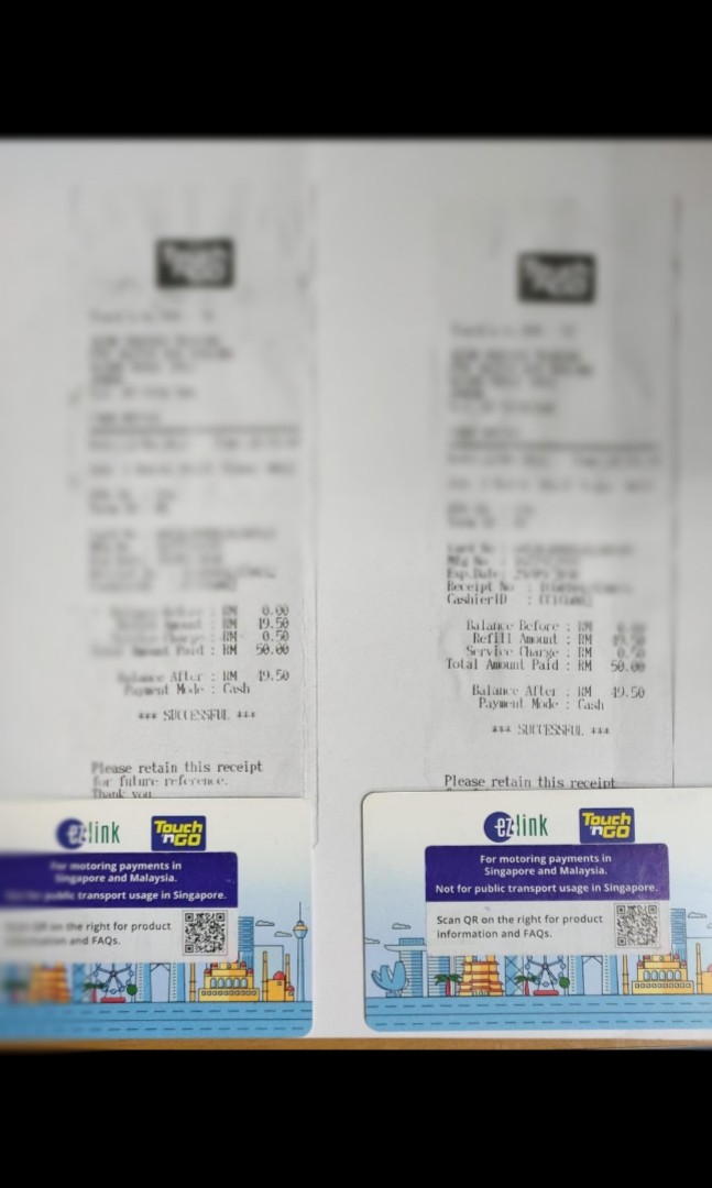 Touch N Go Card *Top up RM50*. Pick up location near woodlands ...