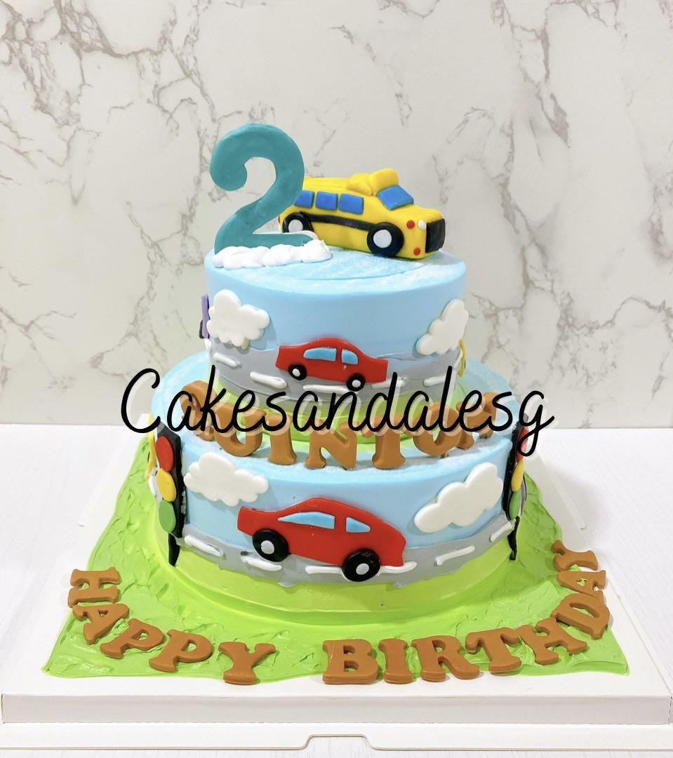 Transport Theme Cake [ No. 1 ], Food & Drinks, Homemade Bakes on Carousell