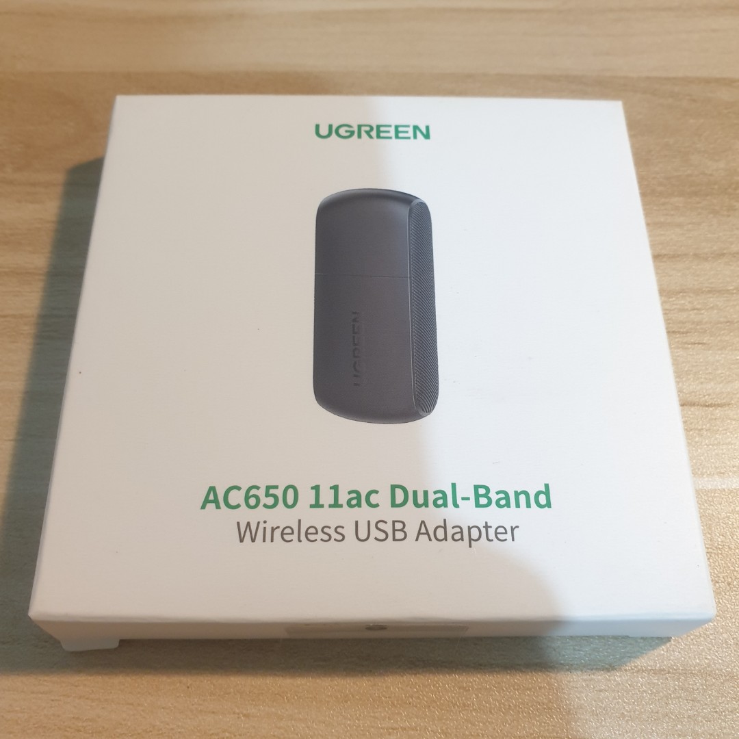 UGreen USB Wireless WiFi Adapter for PC - 2.4G 200Mbps & 5G 450Mbps (w/ free pouch), Computers ...