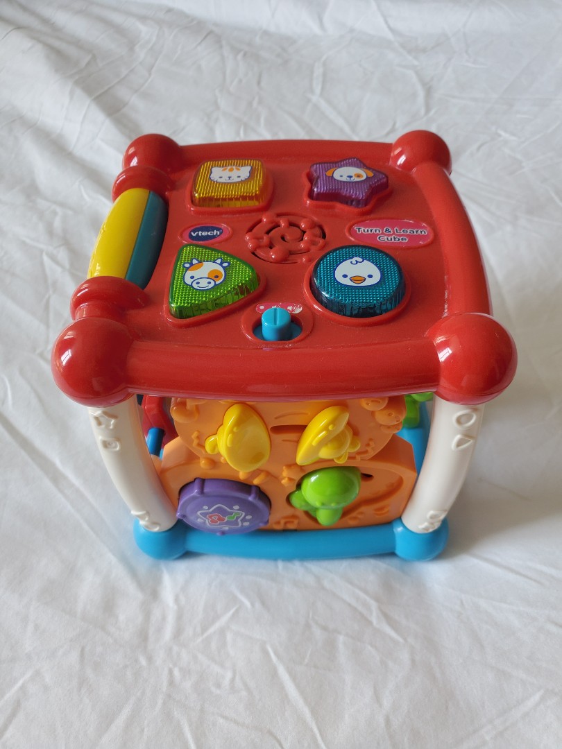 VTech Turn and Learn activity cube, Babies & Kids, Infant Playtime on ...