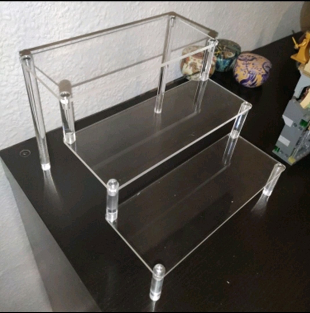 3 tier display stand acrylic animation figure storage rack display ...