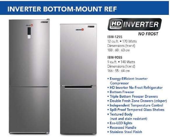 ️ FUJIDENZO HD INVERTER NO FROST BOTTOM-MOUNT FREEZER IBM- 90SS IBM ...