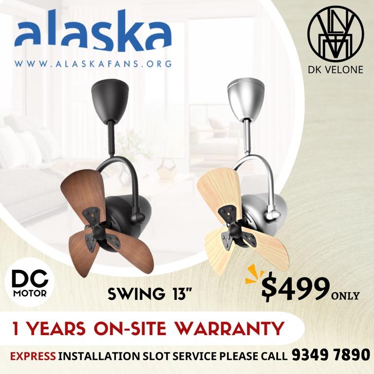 Alaska Corner Fan Swing 13" DC Motor, Furniture & Home Living, Lighting ...