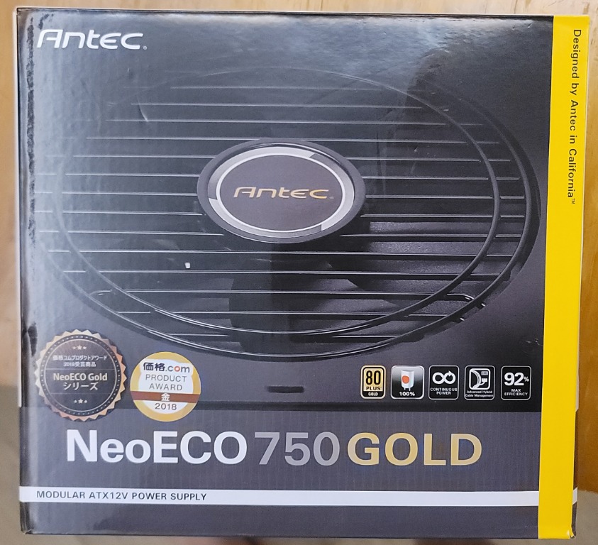 ANTEC NEO ECO GOLD NEG 750W Power Supply 火牛 (Modular, 全模組) , 電腦＆科技, 電腦 ...