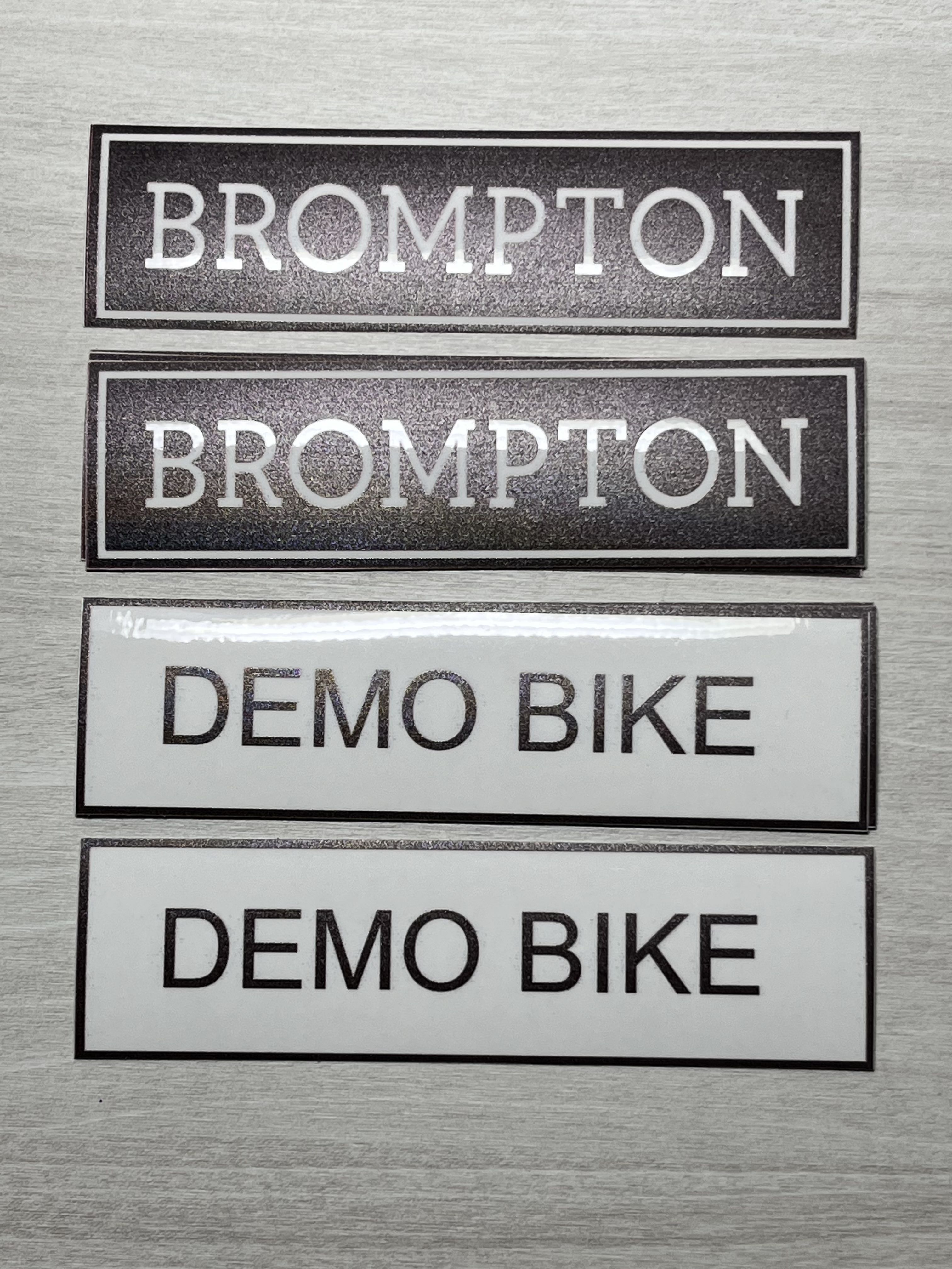 Brompton Decal Sticker Demo Bike, Sports Equipment, Bicycles & Parts ...