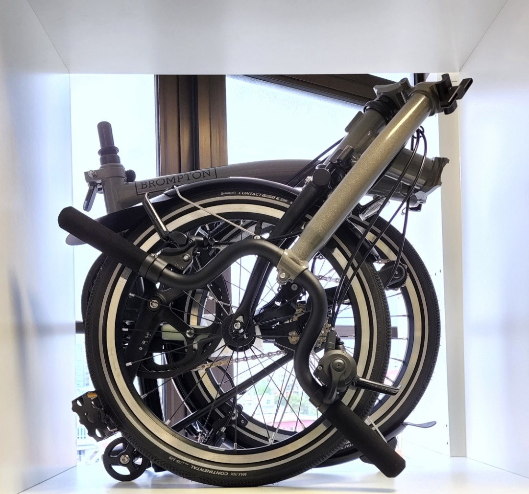 Brompton P Line Mid Storm Grey (M4L), Sports Equipment, Bicycles ...