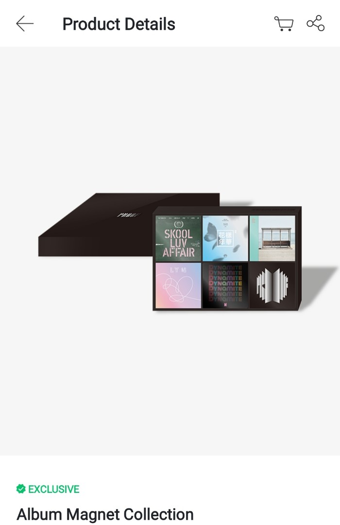 BTS Proof Merch : Album Magnet Collection, Hobbies & Toys, Memorabilia ...