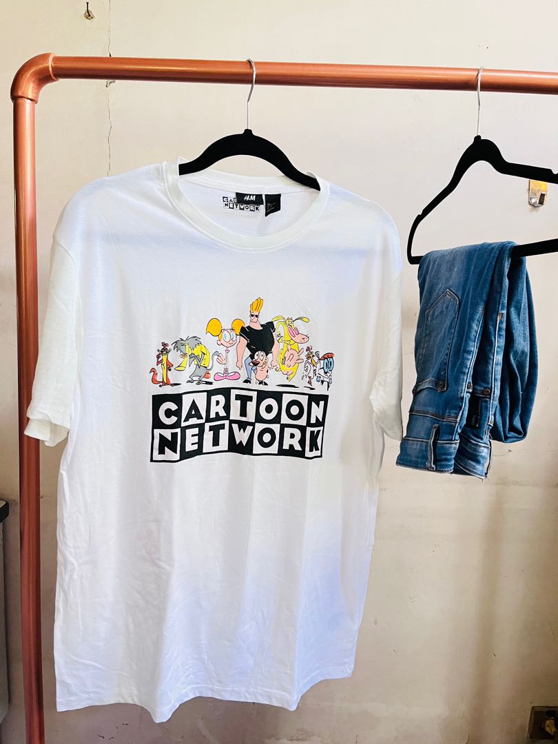 Cartoon Network White Tee, Men's Fashion, Tops & Sets, Tshirts & Polo ...
