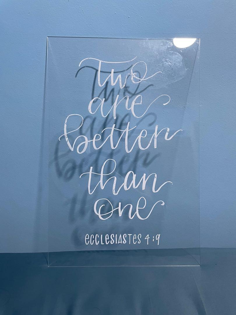 Custom calligraphy frame (acrylic, glass, wooden frame) - personalised ...