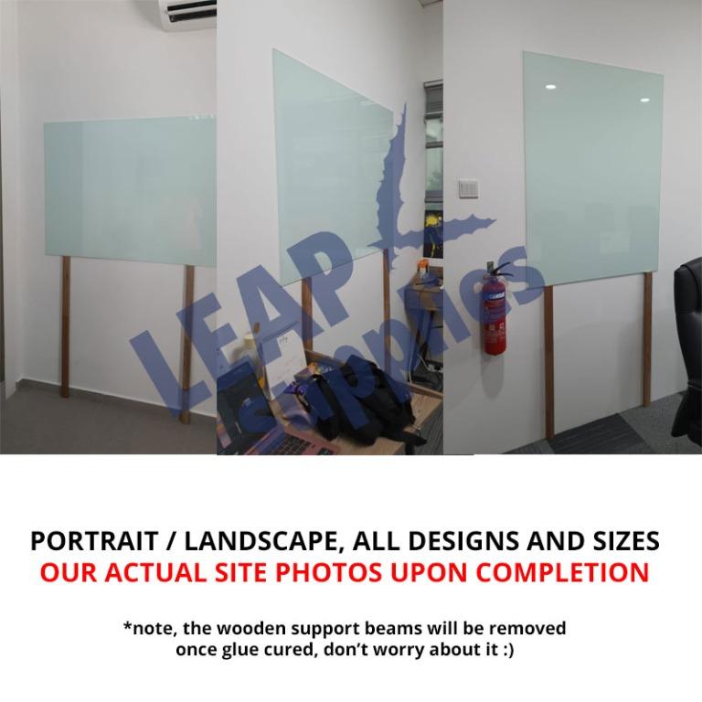 Customised Tempered Glass Whiteboard | Professional Installation ...