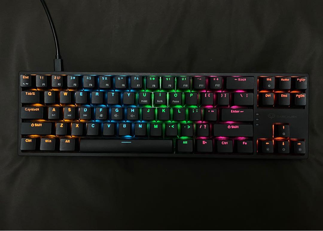Dark Alien K710 Hot-Swappabl Mechanical Keyboard 71 Keys Gaming ...