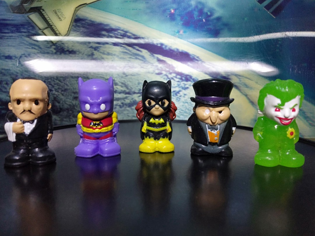 DC Ooshies, Batman , BatGirl, Alfred, Penguin and Joker ( One Set ...