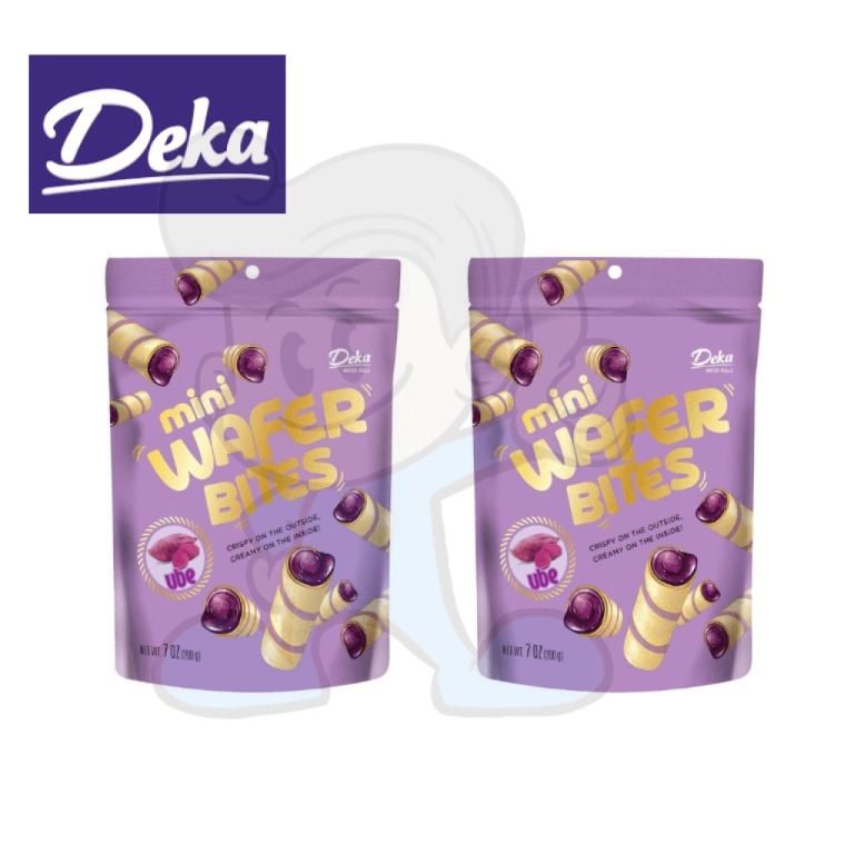 Deka Mini Wafer Bites Ube (2 x 200g), Food & Drinks, Packaged & Instant ...