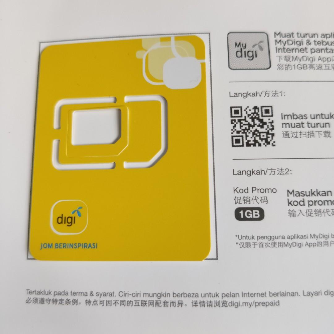 Digi Malaysia sim card 4G speed 95% new, Mobile Phones & Gadgets ...