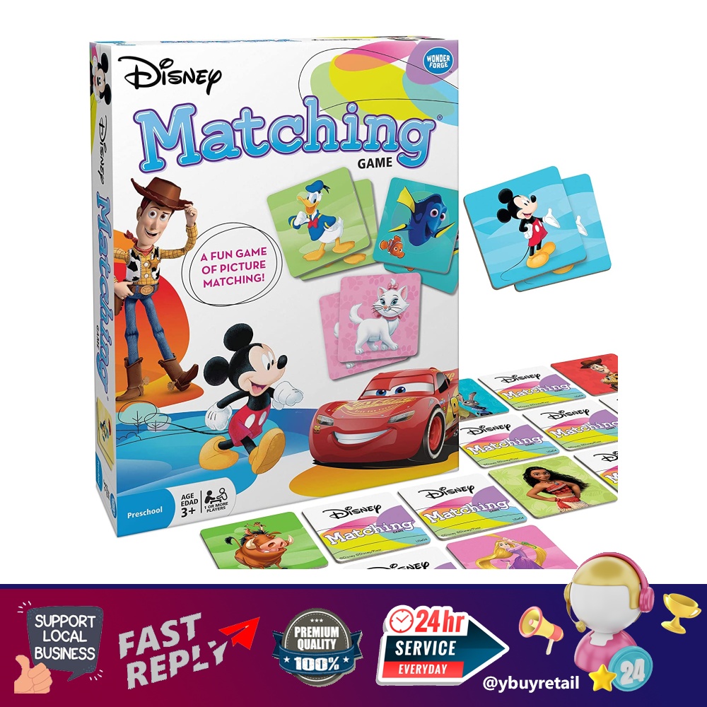 Disney Classic Characters Matching Game, Hobbies & Toys, Toys & Games ...
