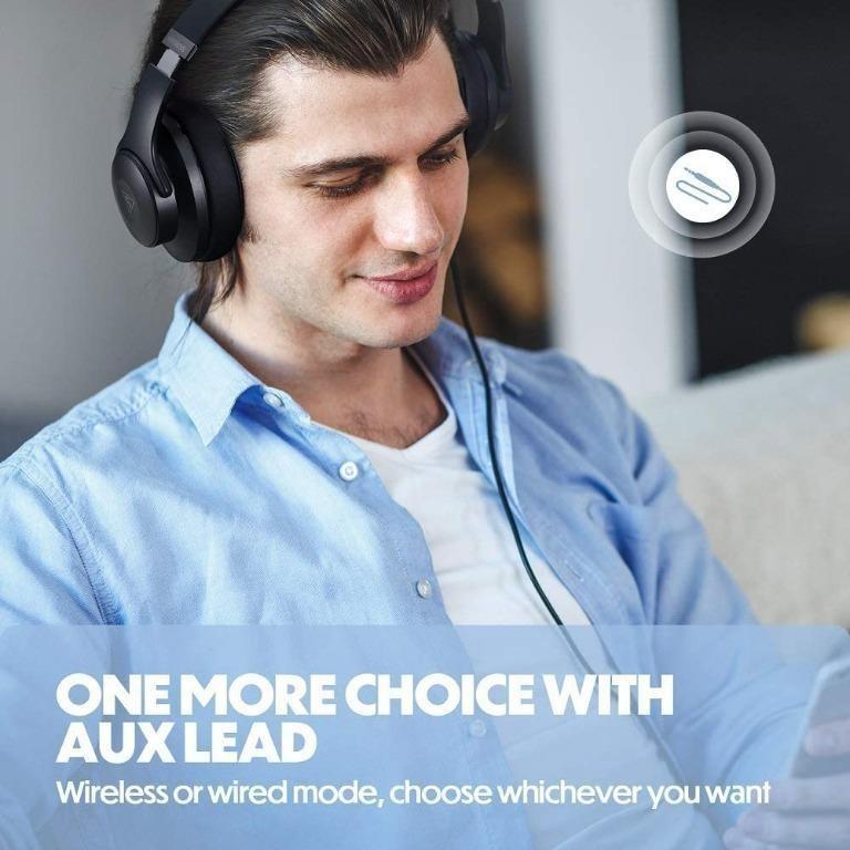 DOQAUS life 2 Over-Ear Bluetooth Headphones with 3 EQ Modes, 30 Hours ...