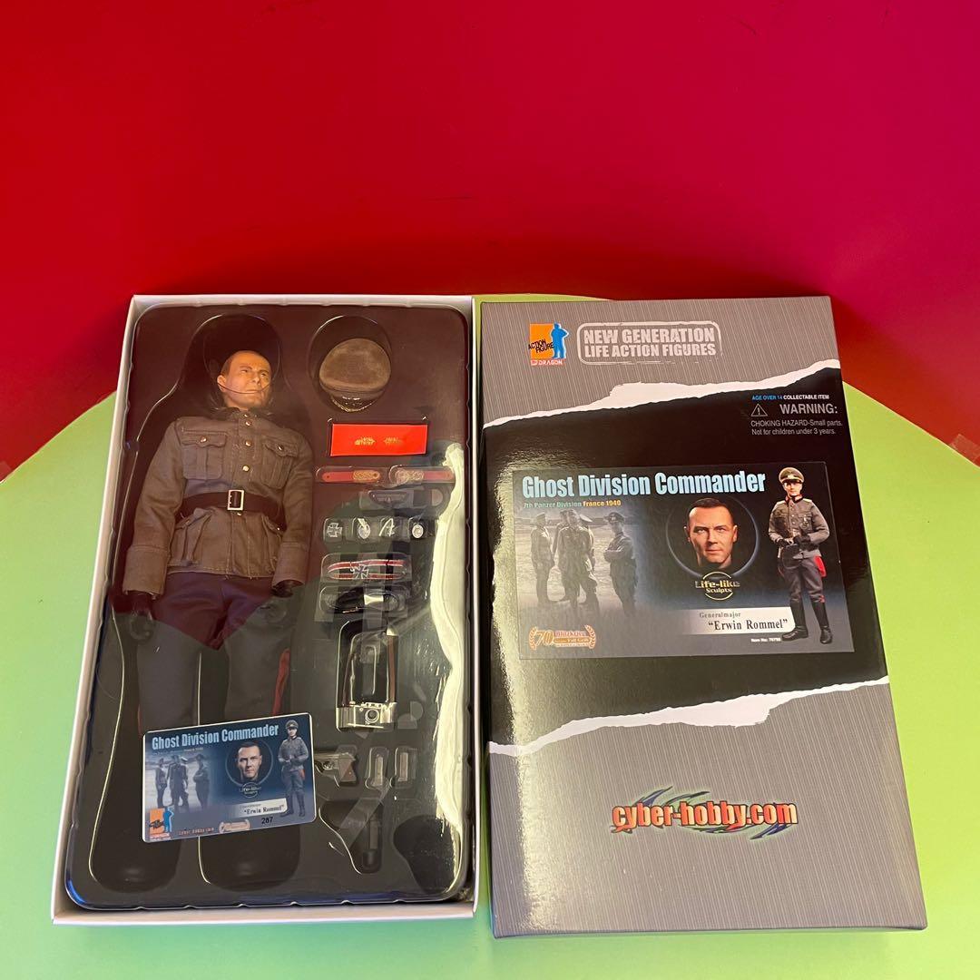 Dragon Cyber-Hobby WWII Erwin Rommel 1/6 Ghost Division Commander 7th ...