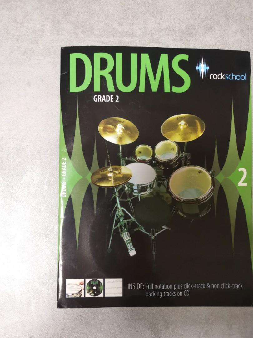 Drums Grade 2 Rock School, 興趣及遊戲, 音樂樂器 & 配件, 音樂與媒體 - 樂譜 - Carousell