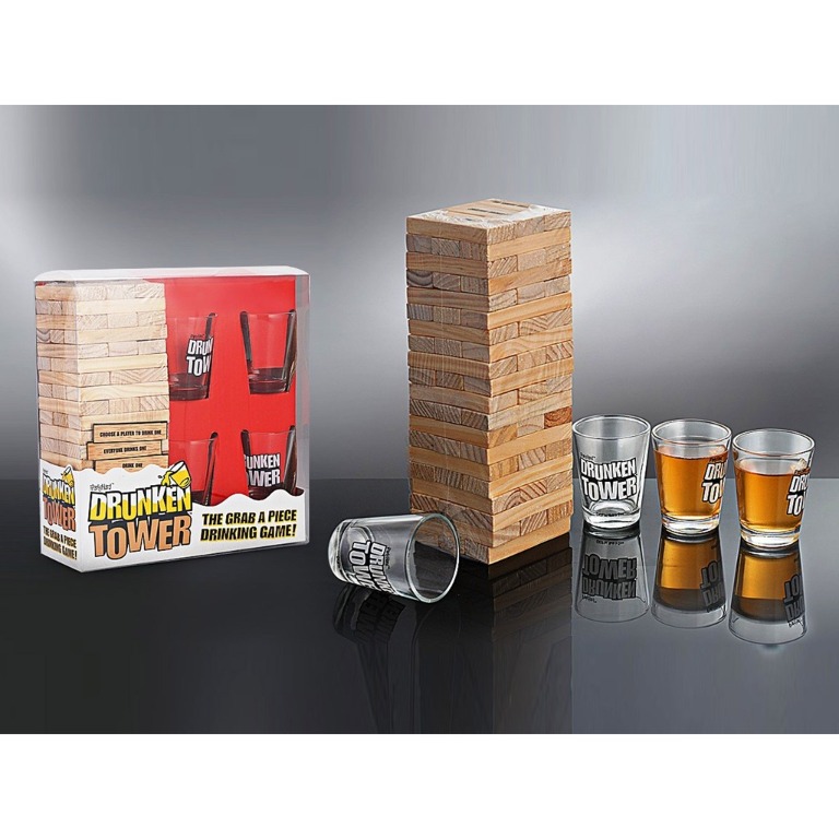 Drunken Tower Game Love Jenga Best Party Drinking Games, Hobbies & Toys ...