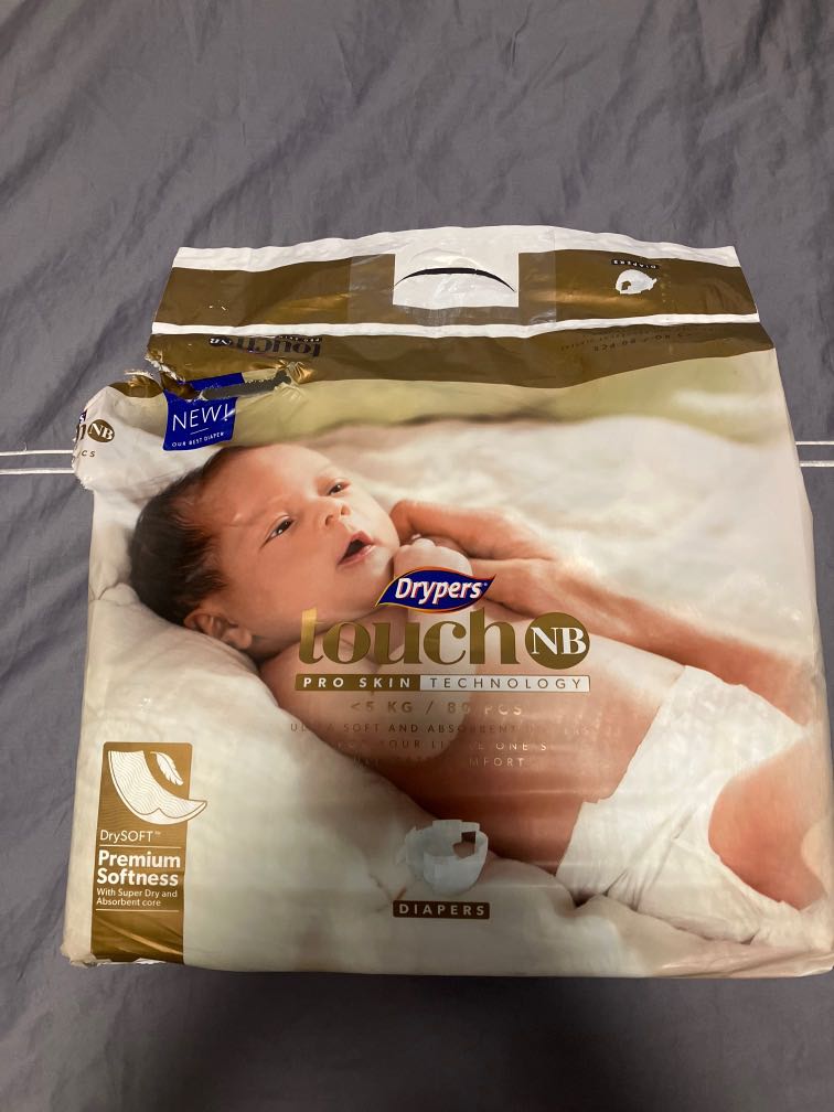Drypers New Born NB diapers, Babies & Kids, Bathing & Changing, Diapers ...