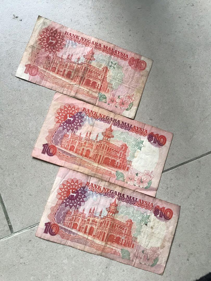 Duit Wang Kertas Lama Notes RM10, Hobbies & Toys, Collectibles ...
