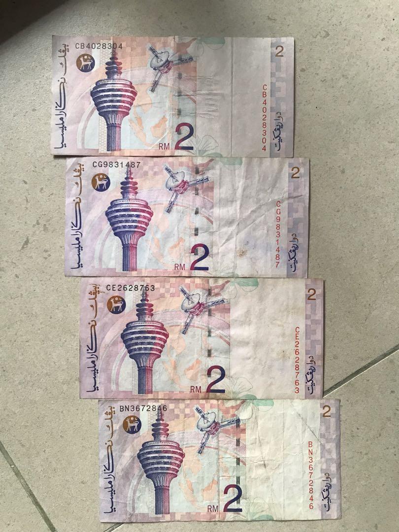 Duit Wang Kertas Lama Notes RM2, Hobbies & Toys, Collectibles ...