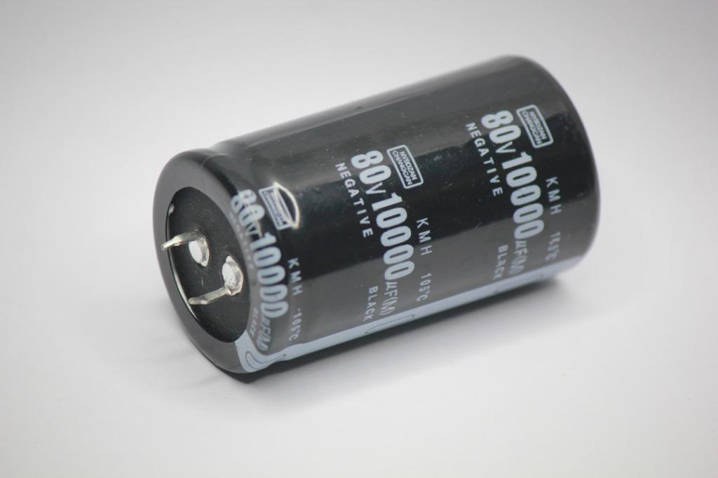 ELECTROLYTIC CAPACITOR AUDIO, ALUMINUM 80V 10K UF, 35x60mm 10000UF ...