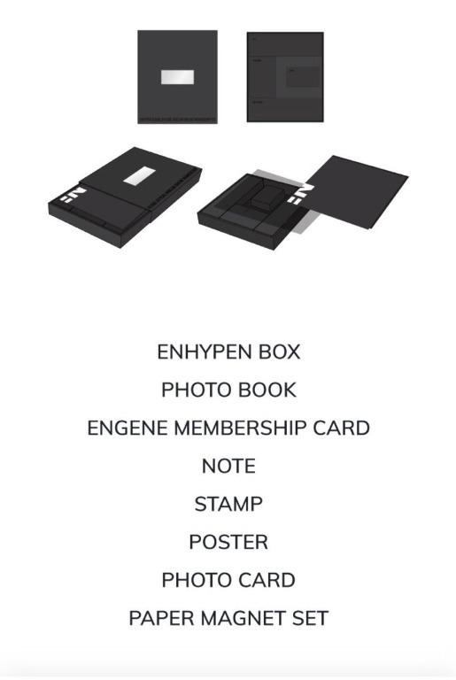 Enhypen ENGENE Membership Kit (Enhypen), 興趣及遊戲, 收藏品及紀念品, 明星周邊 - Carousell
