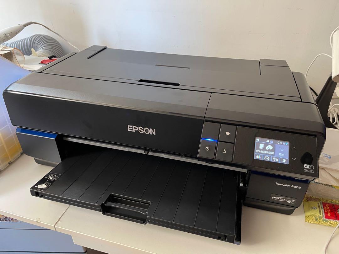Epson Surecolor P808 專業A2相片打印機極新 送一套墨, 電腦＆科技, 打印機及影印機 - Carousell