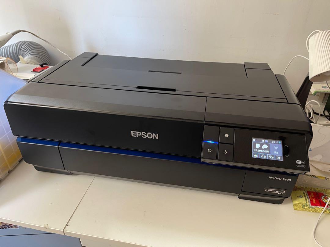 Epson Surecolor P808 專業A2相片打印機極新 送一套墨, 電腦＆科技, 打印機及影印機 - Carousell